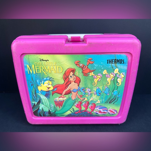 Disney | Kitchen | Vintage Disney The Little Mermaid 9s Ariel Pink ...